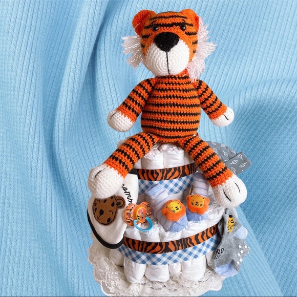 Handmade | Accessories | Tiger Diaper Cake Safari Themed | Poshmark